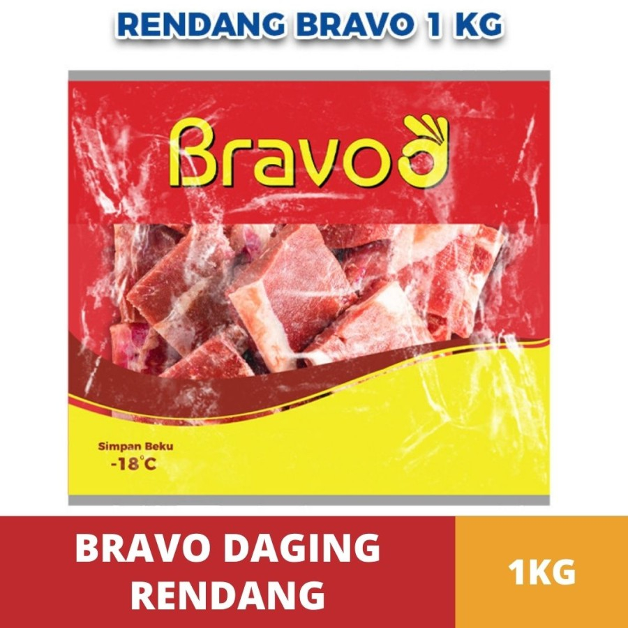 Jual Bravoo Daging Sapi Potong Rendang | Quality Premium Beef - 1Kg ...