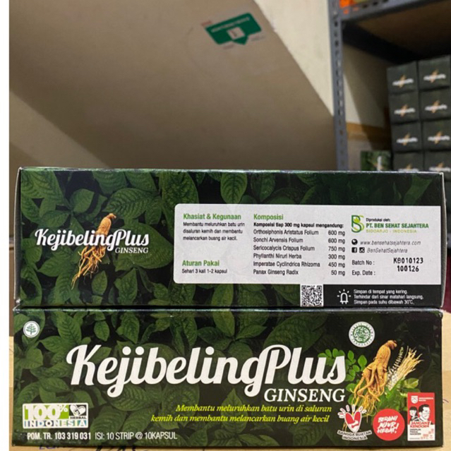 Jual KEJI BELING PLUS BEN SEHAT BOX 100 KAPLET | Shopee Indonesia