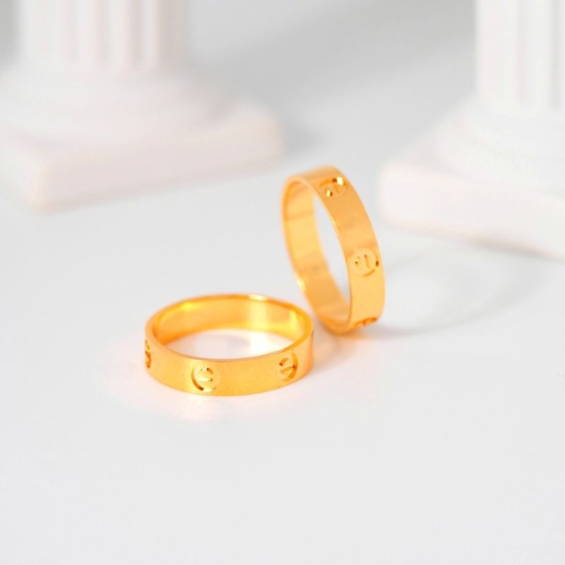 Jual Cincin Emas CRT Pipih - Toko Emas Gadjah | Shopee Indonesia