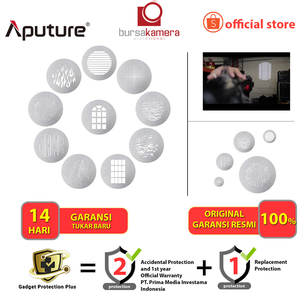 Jual Aputure 10-Piece Gobo Kit for Spotlight Mount | Shopee Indonesia