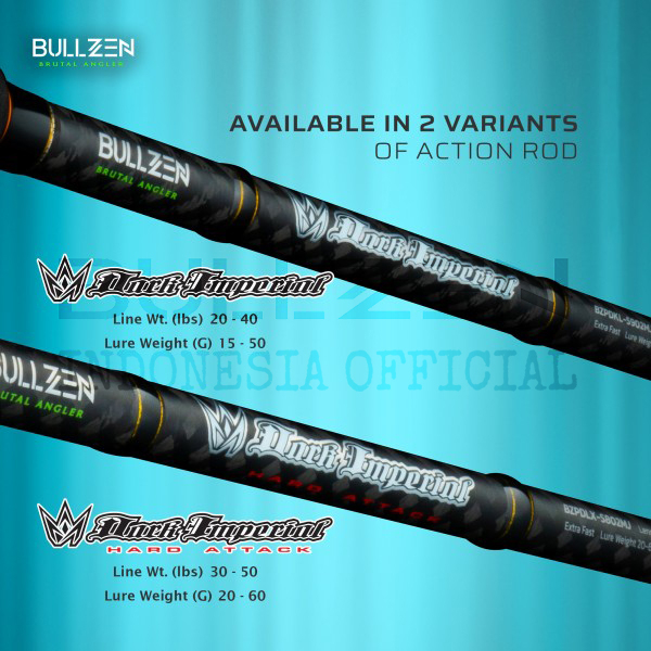 Jual Rod BULLZEN Dark Imperial Hard Attack MJ dan BJ ONSHORE Rod ...