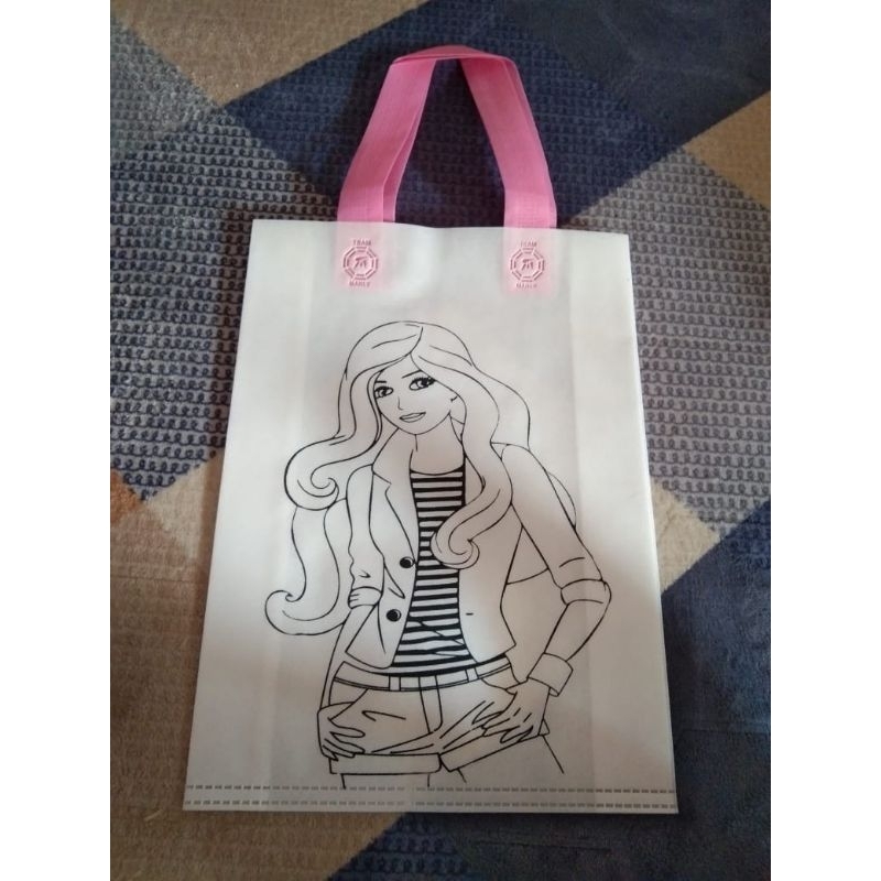 Jual tas lukis/mewarnai tote bag,tali panjang warna,bahan tebal ...