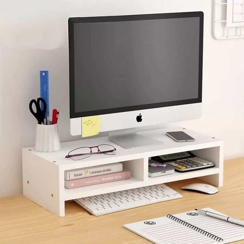 Jual Stand Monitor Dudukan meja stand monitor 2 tingkat | Shopee Indonesia