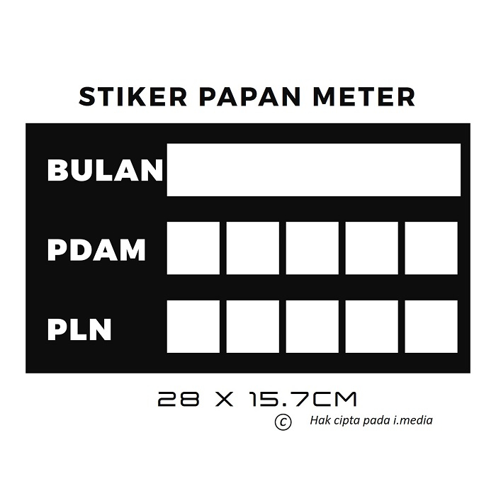 Jual STIKER PAPAN METER BISA DIHAPUS | STIKER PAPAN METER PLN | STIKER ...