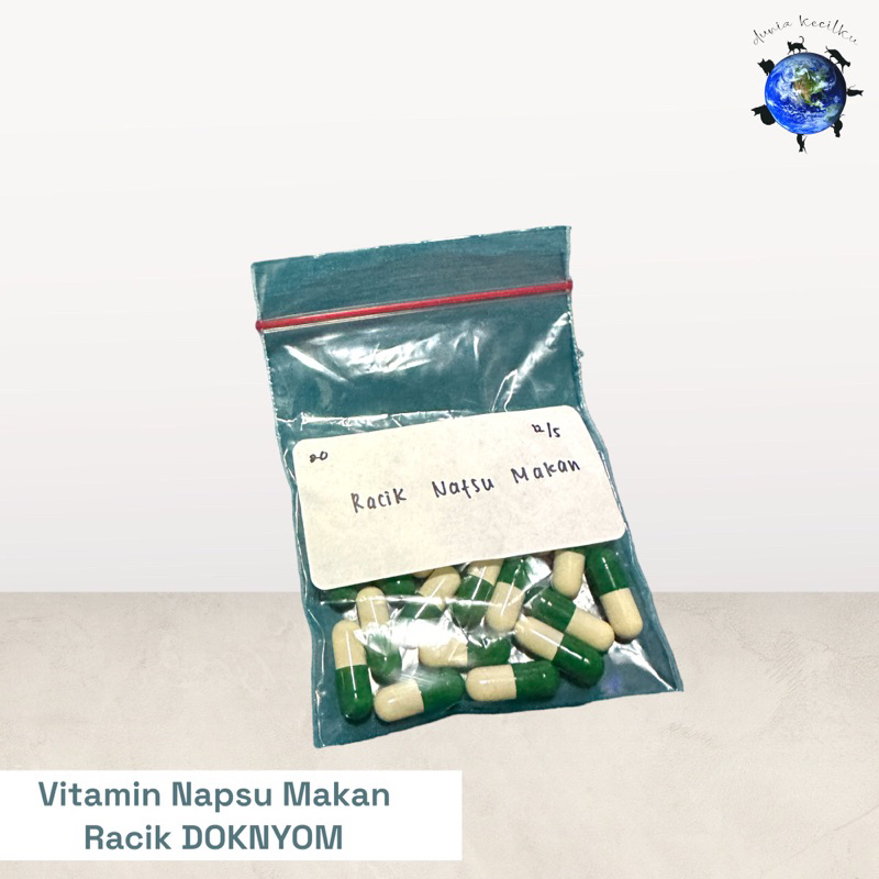 Jual Racikan Vitamin Napsu Makan Doknyom Untuk Hewan (1 KAPSUL ...