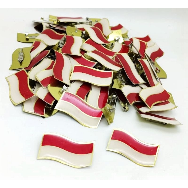 Jual Pin Merah Putih Pin Bendera Merah Putih Pin Seragam | Shopee Indonesia