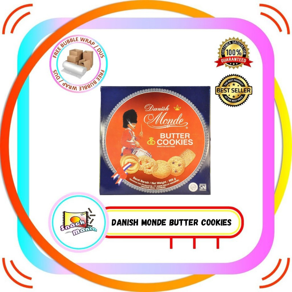 Jual Danish Monde Butter Cookies 908 gr TIN Kaleng | Shopee Indonesia