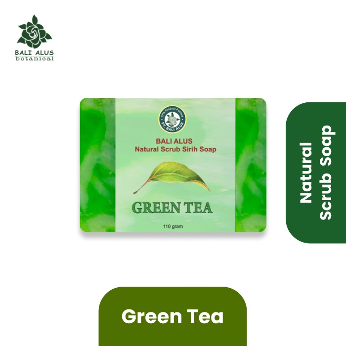 Jual Bali Alus Sabun Natural Scrub 110 gr Green Tea | Shopee Indonesia