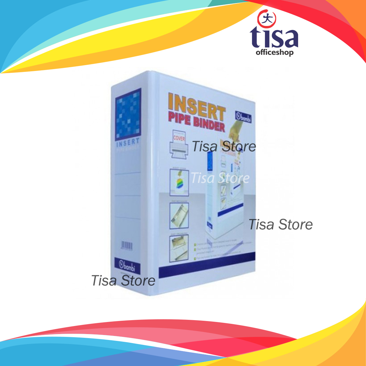 Jual Pipe Binder Bambi 1170M dan Pipe Binder Bambi 1175M 2 Hole -White ...