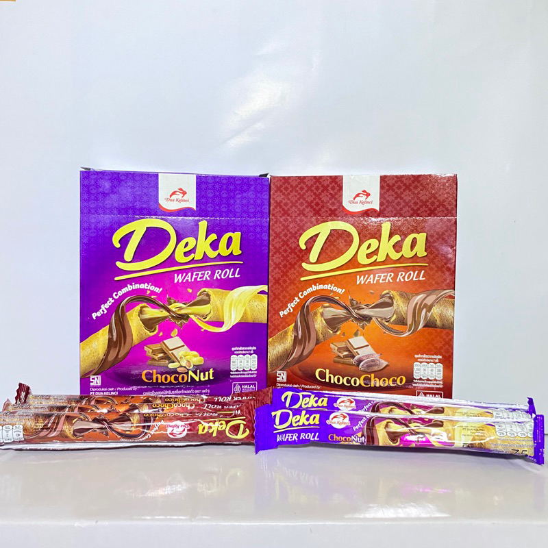 Jual DEKA Wafer Roll ChocoChoco & Coconut Wafer Roll 7.5g | Shopee ...