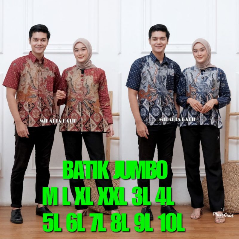 Jual Batik jumbo BIG SIZE JUMBO XXL XXXL 3L 4L 5L MURAH BATIK JUMBO COUPLE "M,L,XL,XXL,XXXL ...