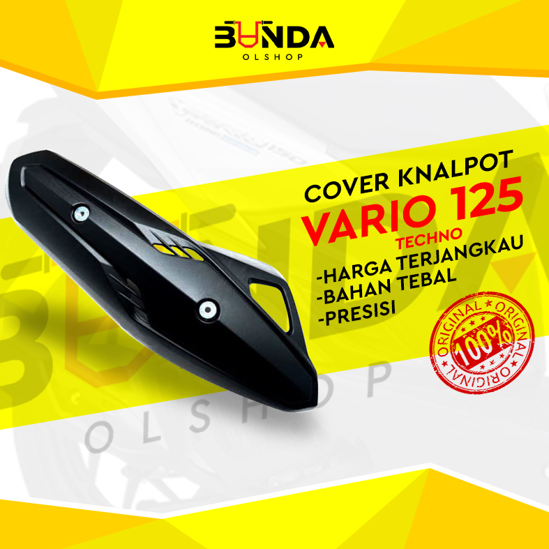 Jual Cover Knalpot Vario Techno 125 FI tutup pelindung knalpottutup ...