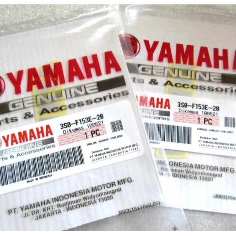 Jual Stiker Tulisan Yamaha Mio Sporty - Mio Smile Warna Silver Asli ...