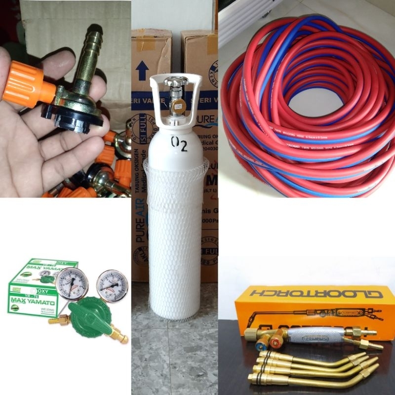 Jual Paket tabung oksigen 1m3 las serbaguna untuk las AC atau las ...