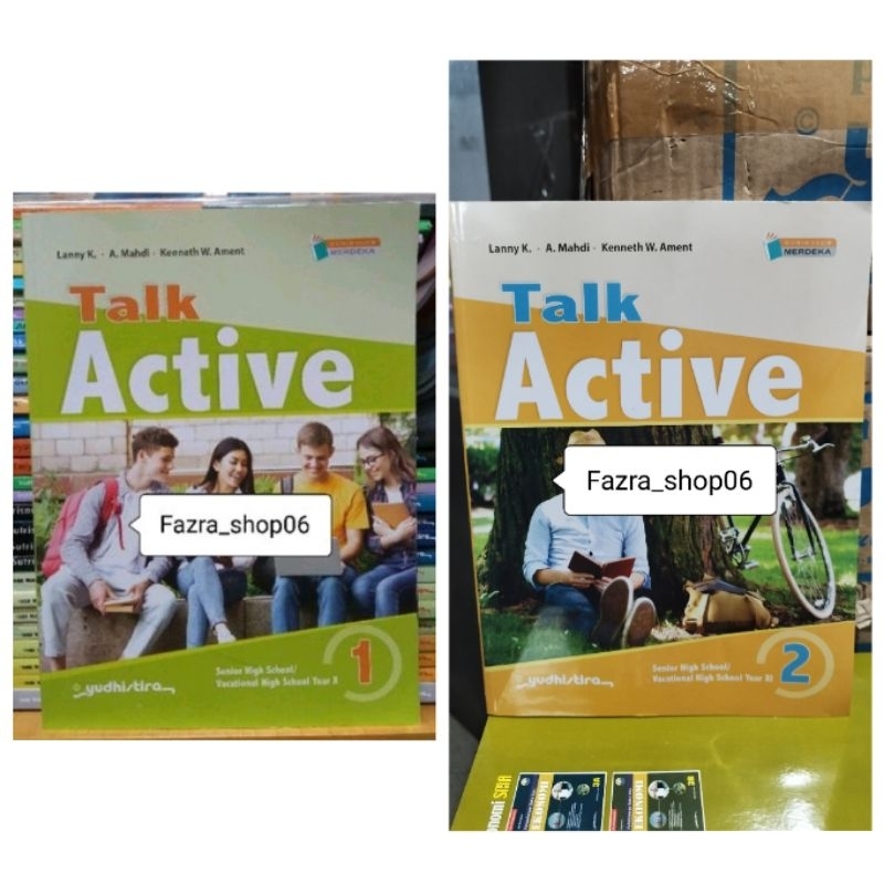 Jual NEW Buku Bhs Inggris Talk Active sma ma kelas 1 10, 2 11 kurikulum merdeka Yudhistira ...