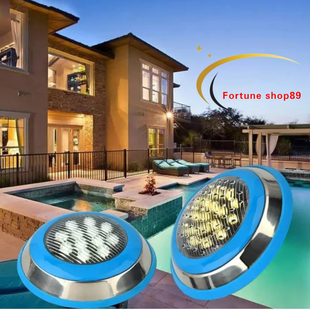 Jual LAMPU KOLAM RENANG UNDERWATER LIGHT LED SMD 18 Watt AC 12V ...