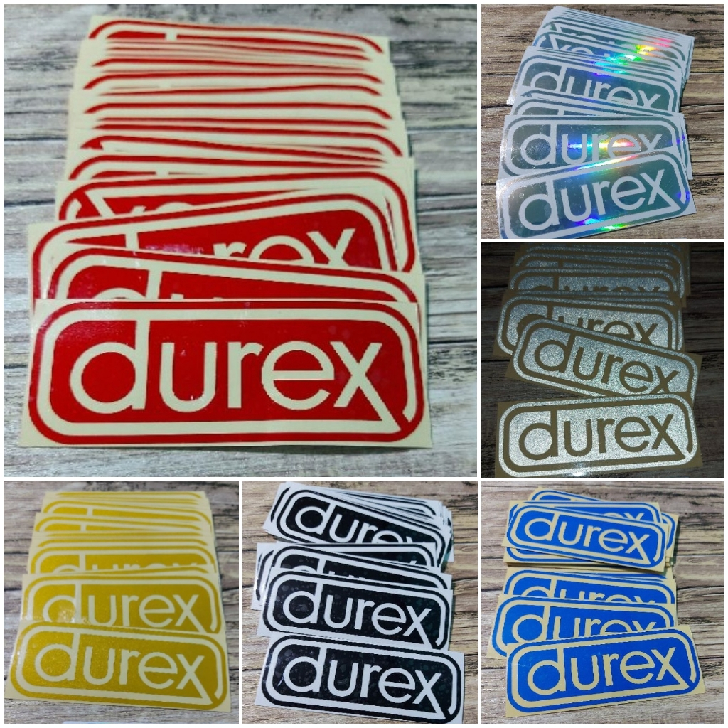 Jual Stiker Motor DUREX Logo Full Warna Hologram Stiker Body Motor Body ...