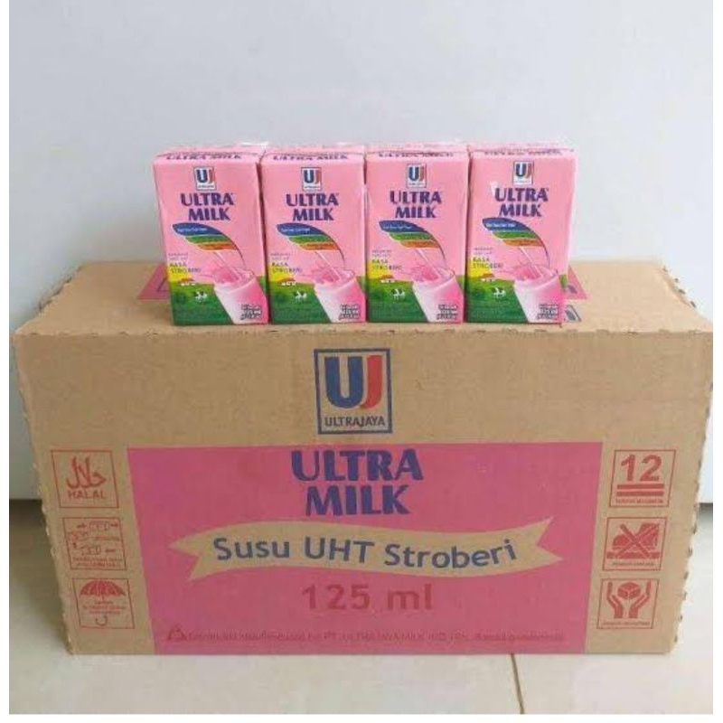 Jual Susu Uht ultramilk 125 ml 1 karton - 40 pcs | Shopee Indonesia