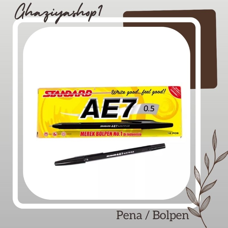 Jual STANDARD AE7. Pena / Pulpen / Bolpen Semi Gel Standard AE7 Ukuran ...