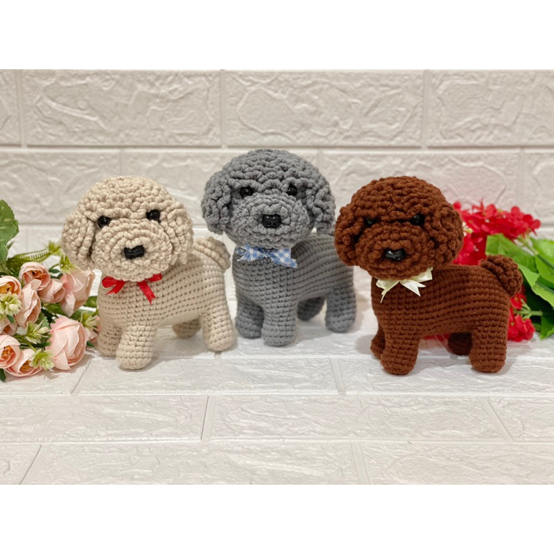 Jual Boneka rajut amigurumi TOY POODLE | Shopee Indonesia