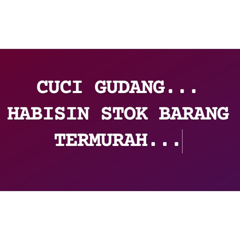 Jual PROMO CUCI GUDANG MURAH / BARANG BARU YA | Shopee Indonesia