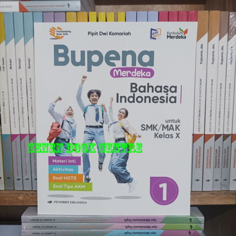 Jual Buku Bupena Bahasa Indonesia Kelas 1/X 10 SMK Erlangga Kurikulum Merdeka | Shopee Indonesia