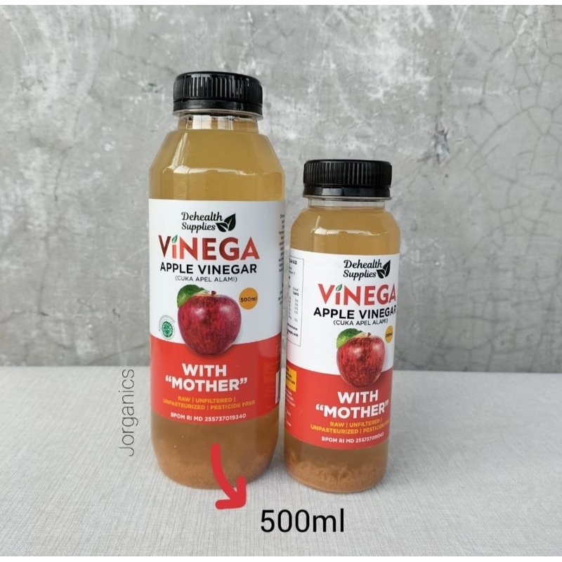 Jual Vinega Cuka Apel 500 ml kemasan botol plastik | Shopee Indonesia