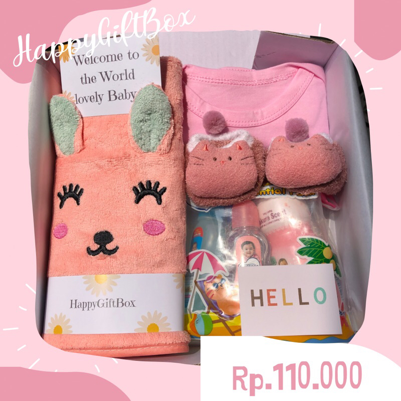 Jual HAMPERS BABY,HADIAH BAYI,KADO LAHIRAN,SET HADIAH BAYI,HAPPY GIFT BOX | Shopee Indonesia