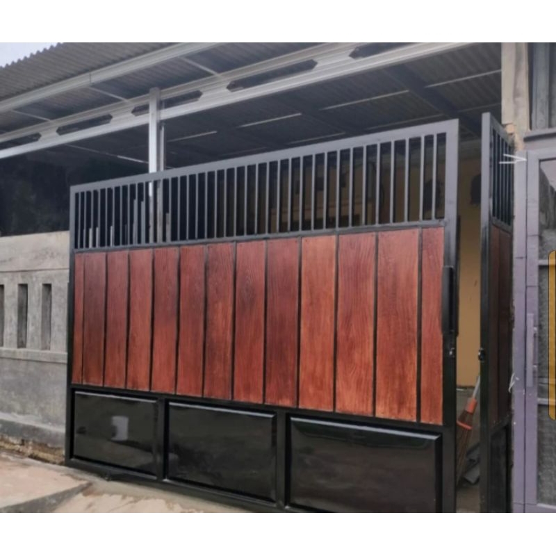 Jual PAGAR - PINTU DORONG - MINIMALIS | Shopee Indonesia