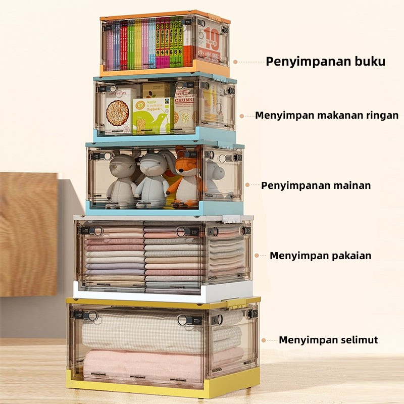 Jual box penyimpanan Kotak penyimpanan kotak plastik Storage Box lipat ...