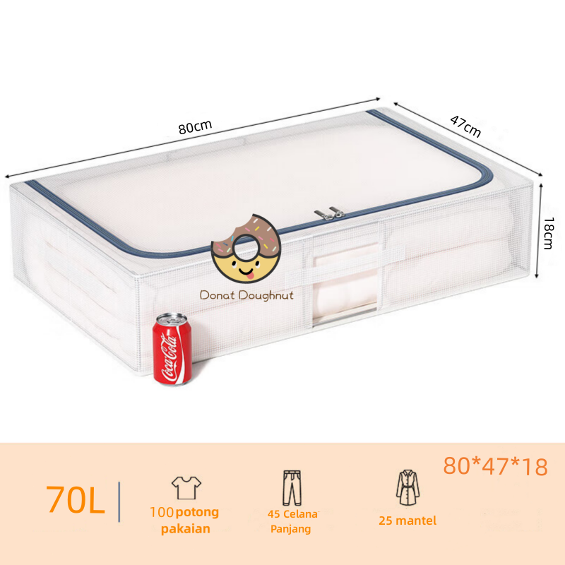 Jual Box Penyimpanan Storage box besar Lipat kotak Penyimpanan Pakaian ...