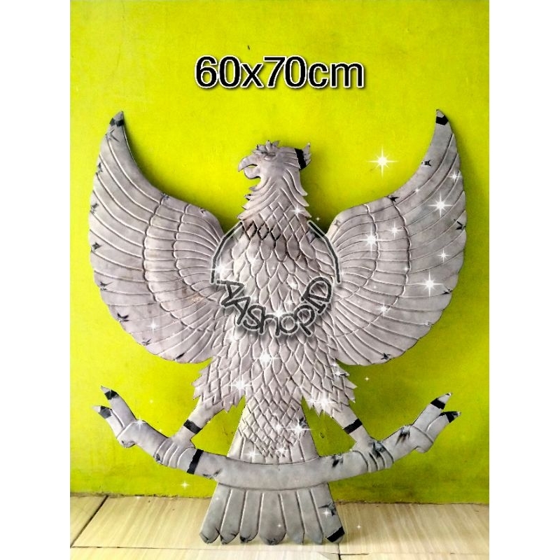 Jual Ornamen pagar besi Plat ukir Burung Garuda HANDMADE tampilan BOLAK ...
