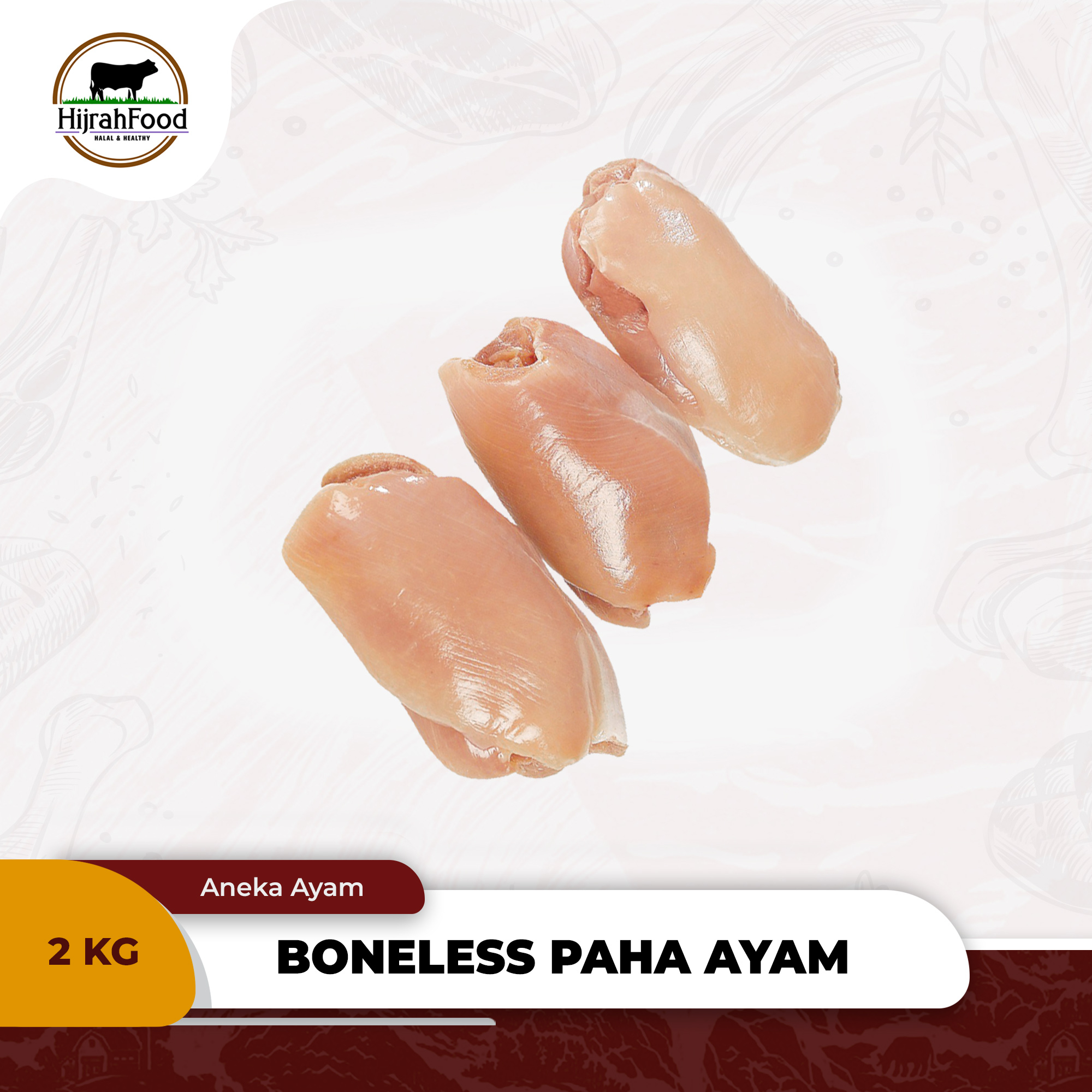 Jual Paha Ayam Boneless Tanpa Tulang | Fillet Chicken Thigh - Pilih ...