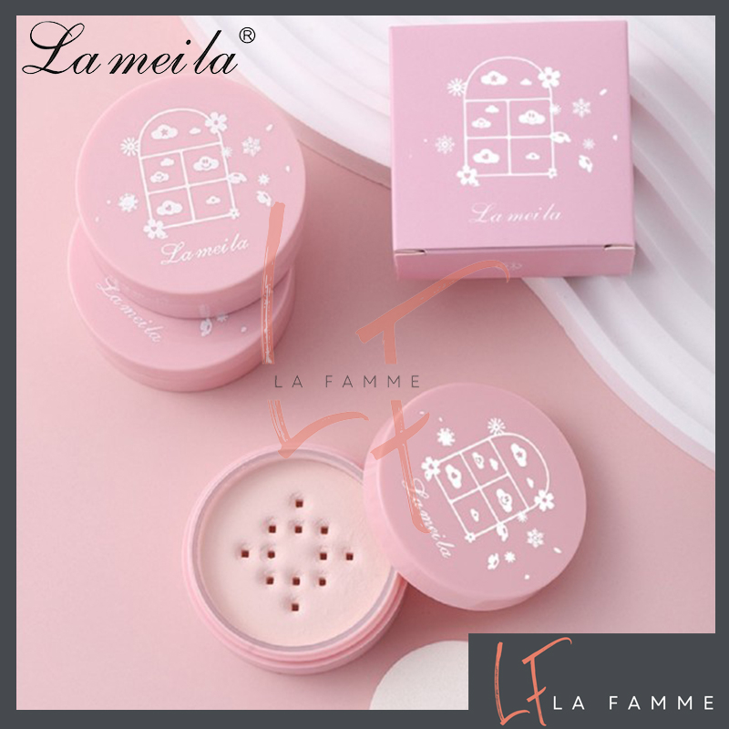 Jual LAMEILA Pink Cloud Pressed Mineral Powder Bedak Wajah Pengontrol ...