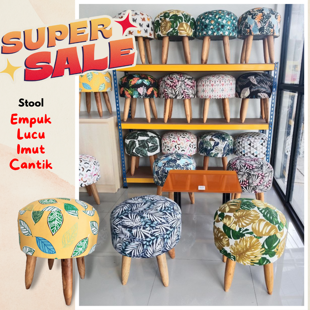 Jual Stool Empuk Lucu Imut Cantik Cocok Untuk Ruang Tamu atau Ruang ...
