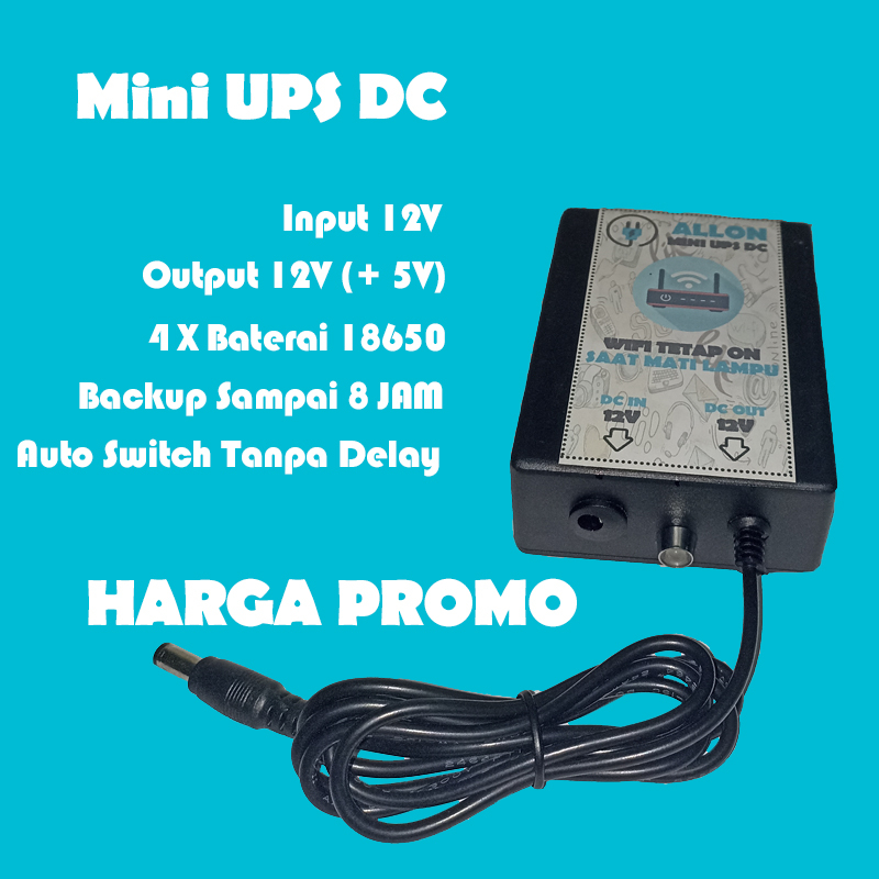 Jual Mini UPS DC 12V Untuk Router Modem Wifi | Shopee Indonesia