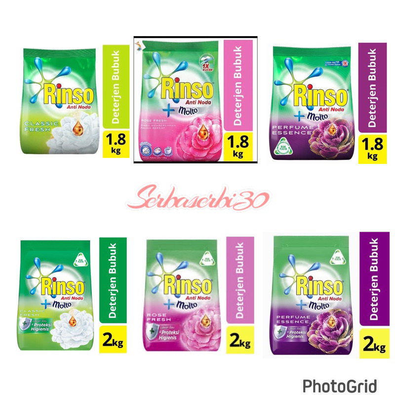 Jual *BACA DESKRIPSI* Rinso molto anti noda detergen bubuk 1.8 kg / 2kg | Shopee Indonesia