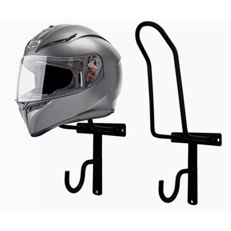 Jual GANTUNGAN HELM / BESI RAK HELM DINDING / TEMPAT HELM TEMBOK ...