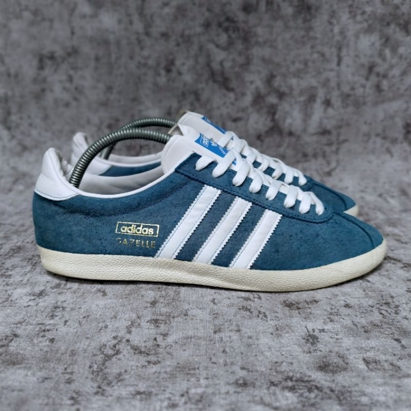 Jual adidas gazelle og blue white original | Shopee Indonesia