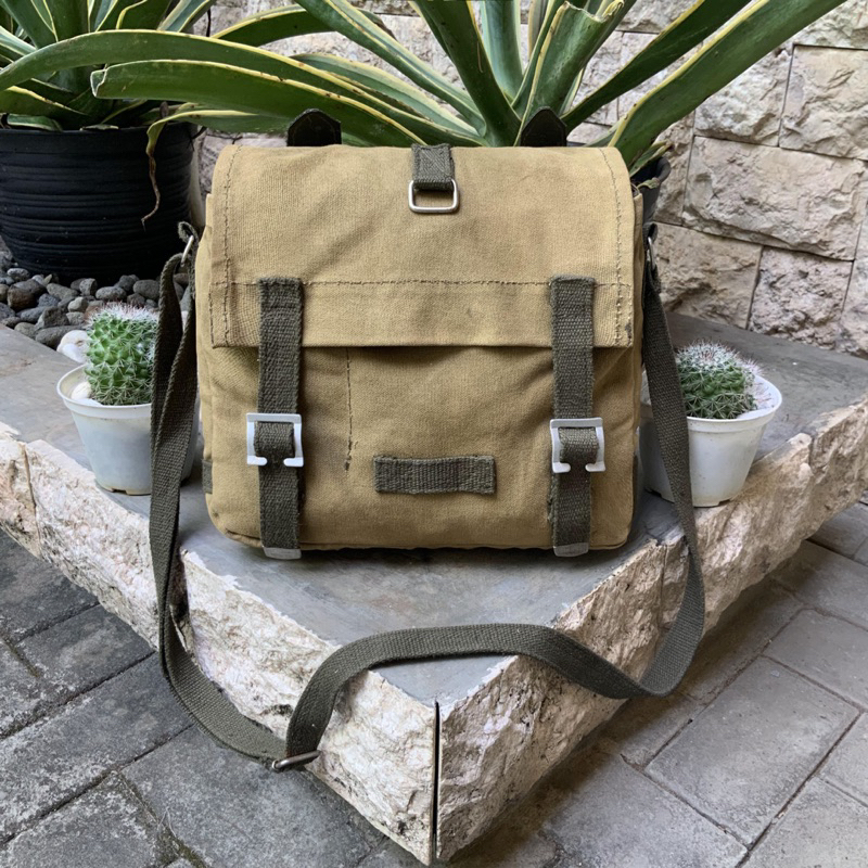 Jual FIELD CANVAS SLING BAG TACTICAL MILITARY OG ARMY | Shopee Indonesia