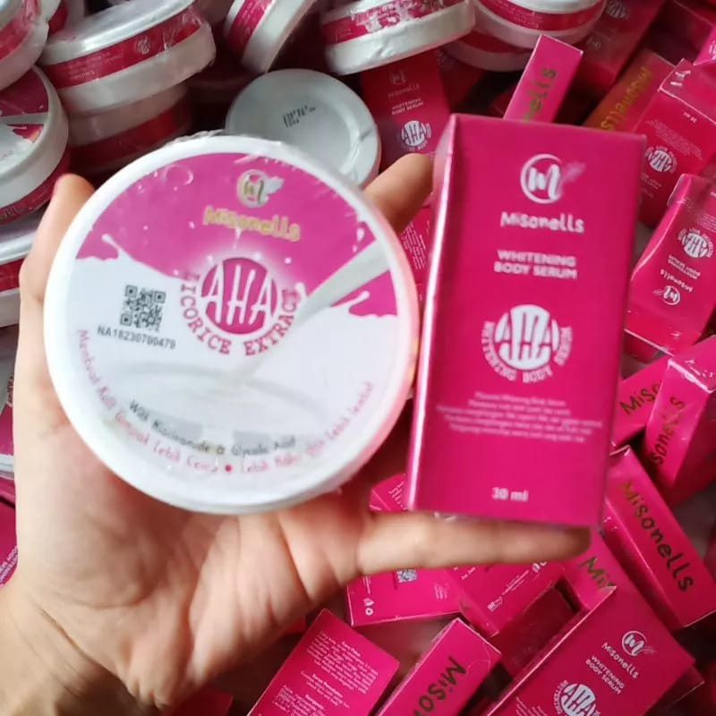 Jual Paket Misonells - Licorice Extract Bleaching With AHA Body Serum ...