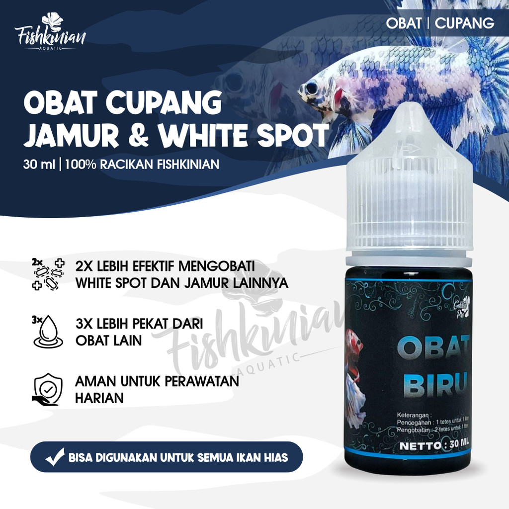 Jual Fishkinian | Obat Biru - Cupang Pekat Good Quality - 30 Ml ...