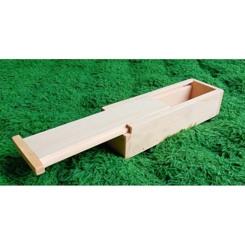 Jual Kotak pensil/box penyimpanan pensil full kayu | Shopee Indonesia