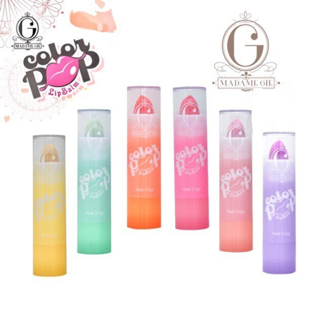 Jual Madame Gie Color Pop Lip Balm Fruity Series ColorPop / Pelembab ...