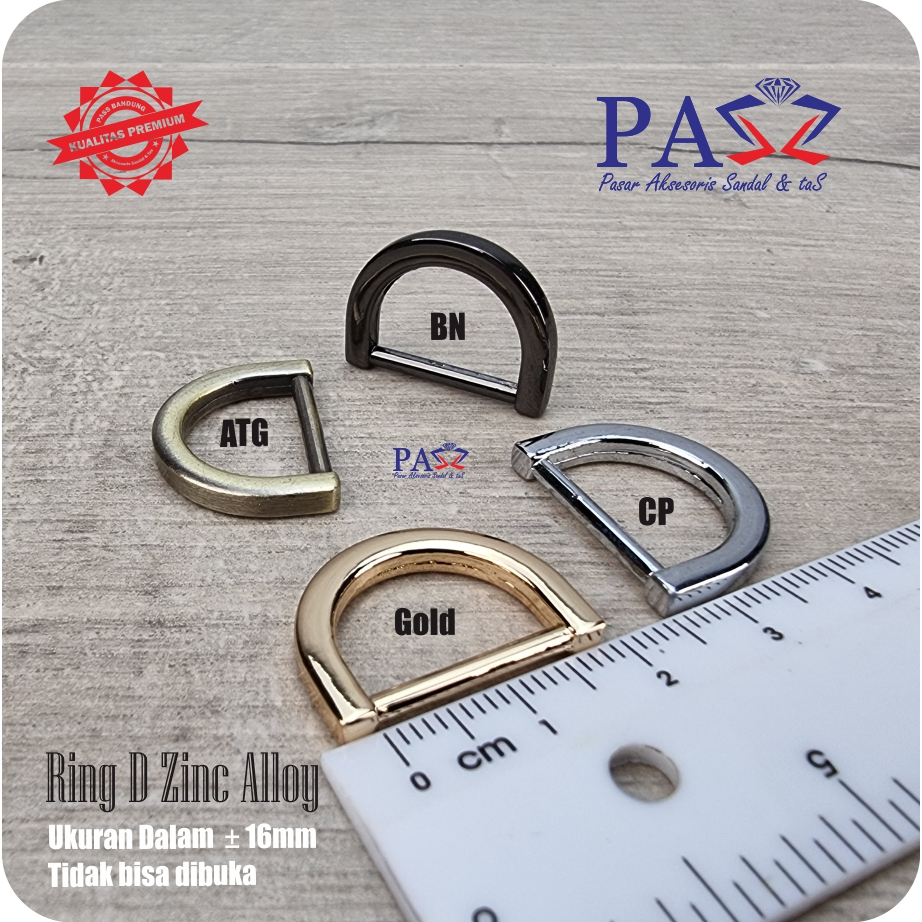 Jual Ring Tas Ring D Zinc Alloy 16mm TE4 (Permium) | Shopee Indonesia