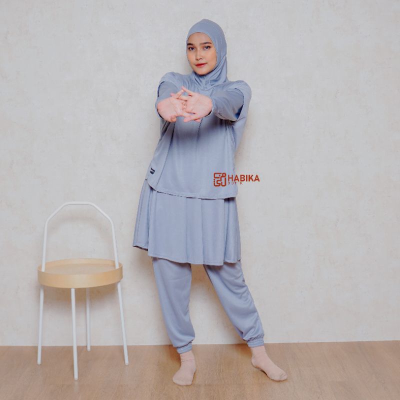 Jual Baju Renang Muslimah Syari- Setelan Sporty Dewasa - One Set ...