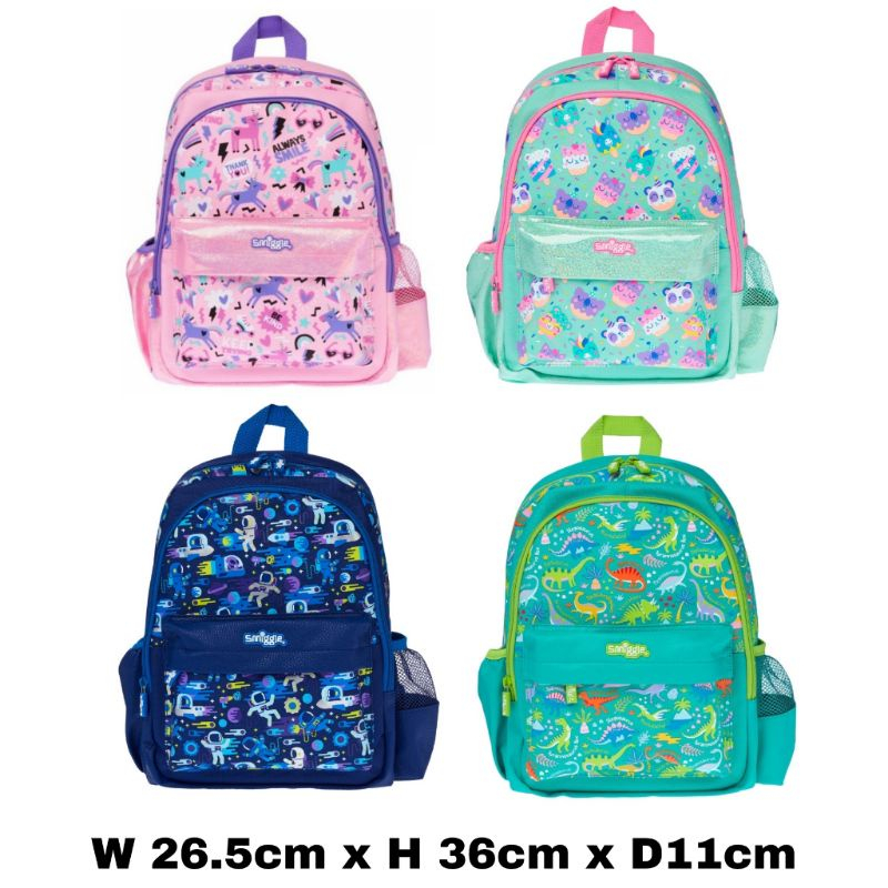 Jual Smiggle Junior Backpack Cloud Nine Dinosaur Astronaut Unicorn ...