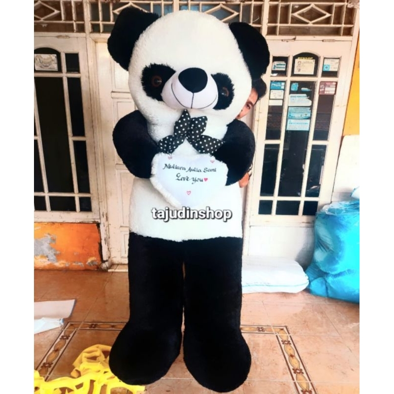 Jual Teddy bear panda viral Boneka panda super jumbo 1,6 meter harga ...
