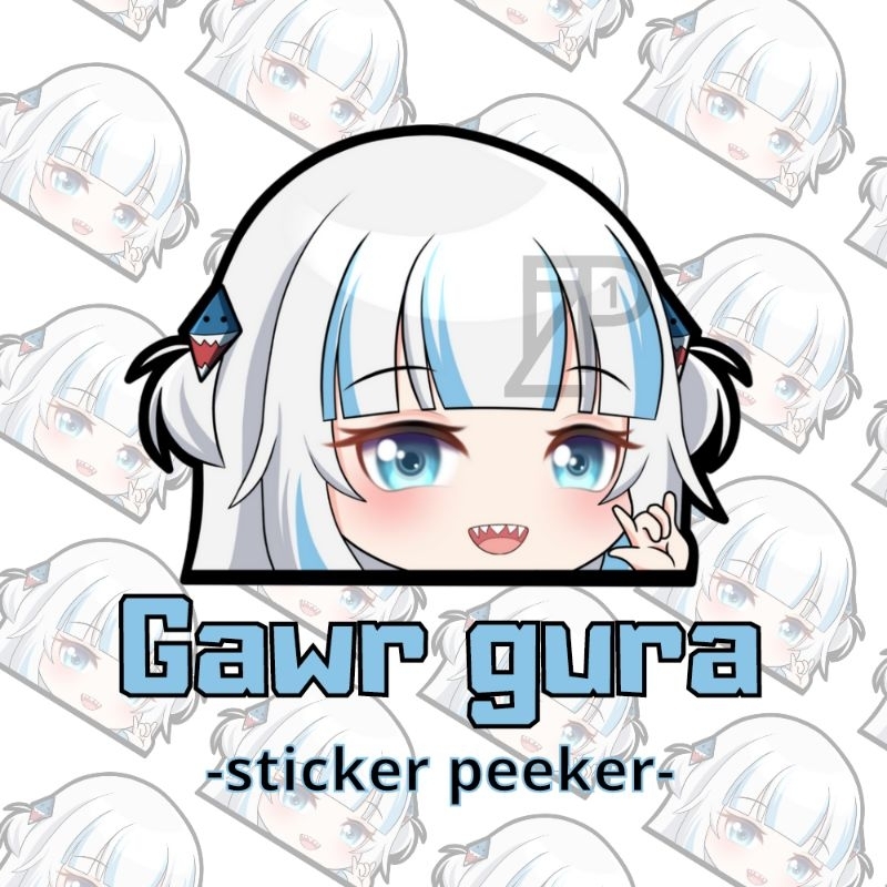 Jual STICKER INTIP ANIME GAWR GURA HOLOLIVE (WATERPROOF) | Shopee Indonesia