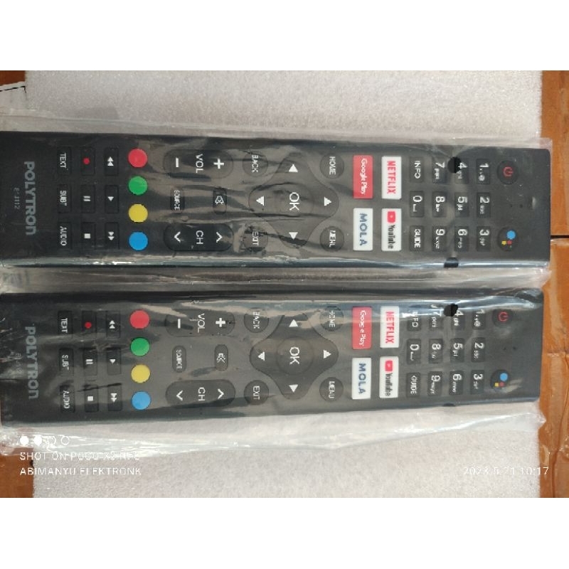 Jual Remote remut rimut tv led polytron android baru original pld ...
